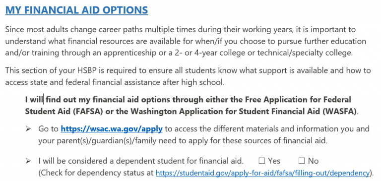 High School and Beyond Planning: what’s new for 2020-21 – Ready Washington